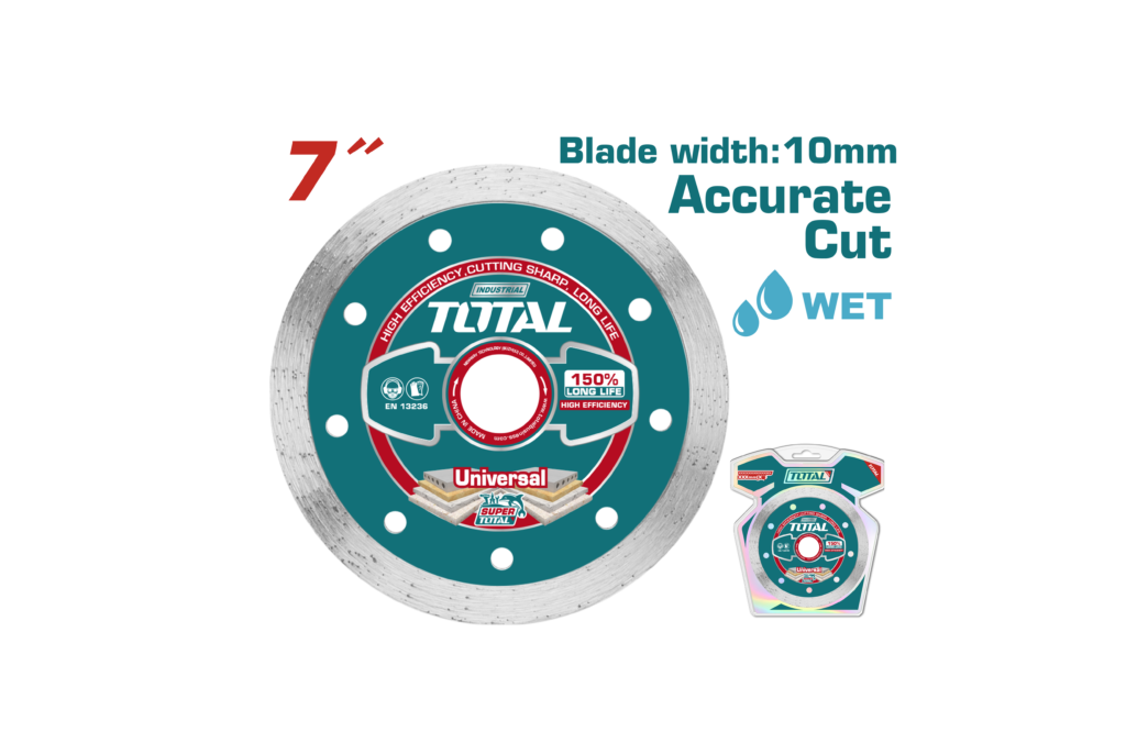 7" continous rim wet diamond blade - OMC TOOLS